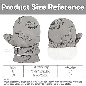 qikqik Toddler Winter Gloves Toddler Waterproof Mittens Toddler Mittens Toddler Gloves 2T Toddler Snow Gloves for Toddlers 2-4