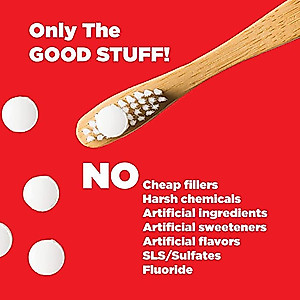 Chomp Super Whitening Cinnamon Toothpaste Tablets with Nano Hydroxyapatite Refill