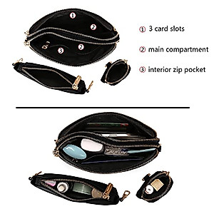 Uromee Corssbody Bags for Women Vegan Leather Fashion Shoulder Purse Fanny Pack Belt Bag Travel Hiking Detachable Pouch Adjustable Strap