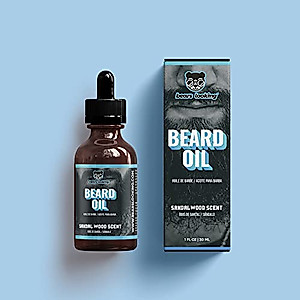 Bears Looking Beard Oil Conditioner - All Natural Sandalwood Scent with Argan Oil - Softens & Strengthens Beards and Mustaches