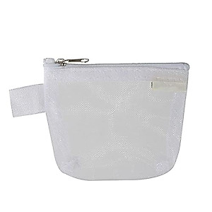 Portable Mesh Storage Bag, Mini Zipper Mesh Bags, Makeup,Coins,Keys, Erasers Organizer Pouch, Small Travel Kit Storage Pouch