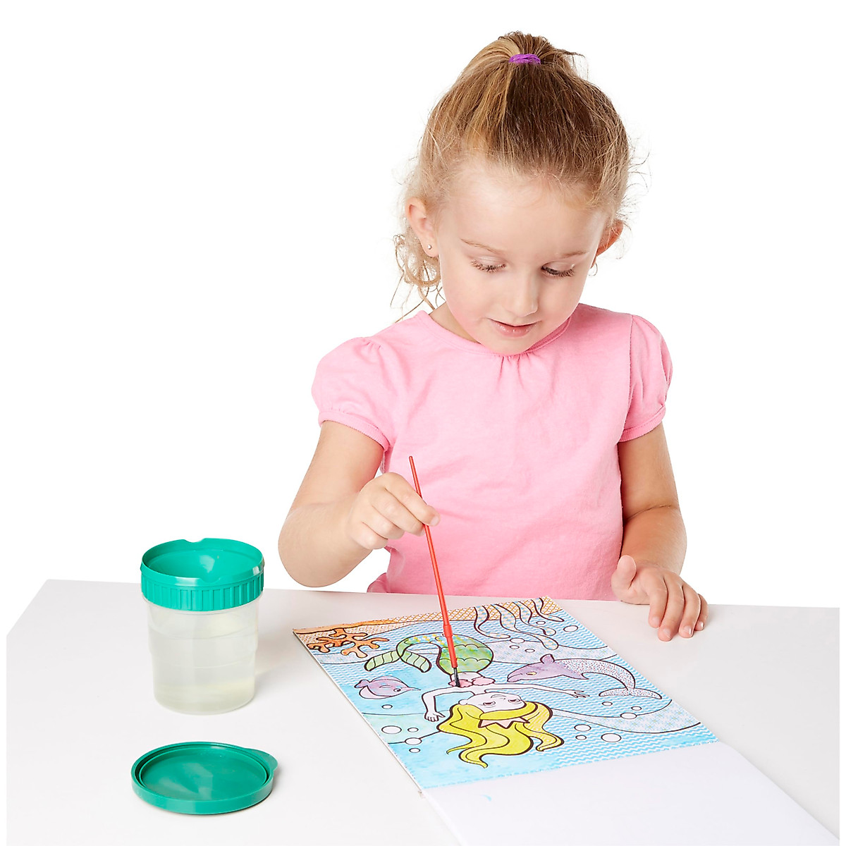 Melissa & Doug My First Paint With Water Art Pad - Cheerleaders, Flowers, Fairies, and More (24 Pages)