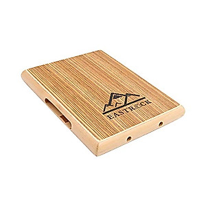 EastRock Travel Cajon Box Drum Flat Hand Drum Portable Wood Percussion Instrument with Adjustable Strings Carrying Bag