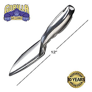 GORILLA EASY CONNECT Heavy Duty Garden Tools with Digging Trowel, Transplant Trowel and Cultivator Hand Rake.