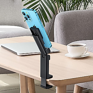WixGear Universal Magnetic Airplane in Flight Tablet Phone Mount, Phone Holder for Desk with Multi-Directional Dual 360 Degree Rotation, Pocket Size Travel Essential Accessory for Flying