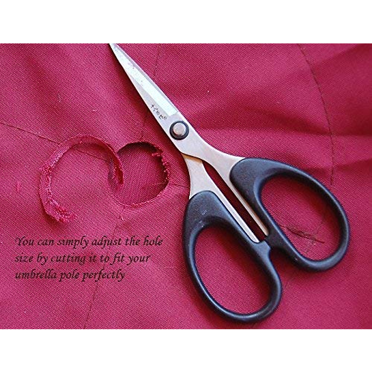 BELLRINO DECOR 7.5ft 8 Ribs RED Replacement STRONG & THICK Patio Umbrella Canopy Cover for (Canopy Only) (RED-78)