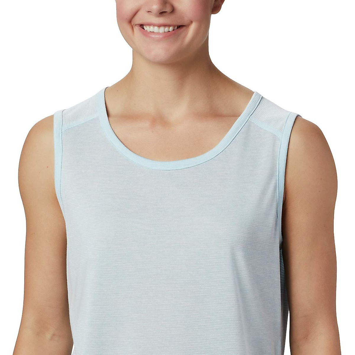 Columbia Women's Kickin It Tank Shirt, Spring Blue, X-Small