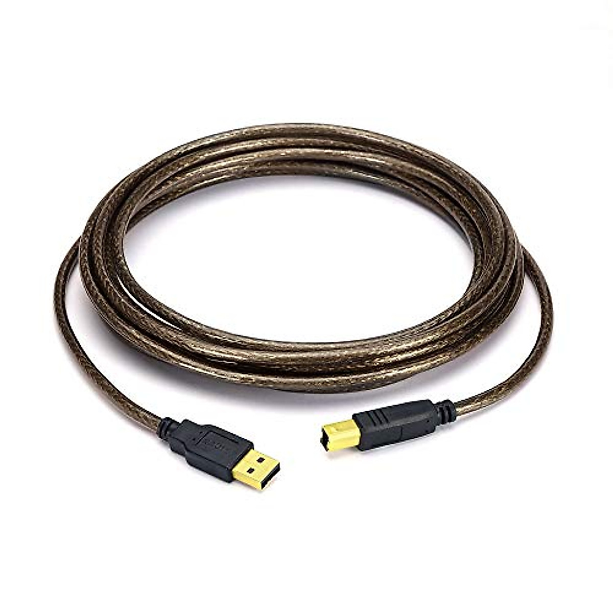 Printer Cable 25 Feet USB 2.0 Type A Male to Type B Male Printer Scanner Cable High Speed USB A to B Cable Compatible with HP, Canon, Brother, Epson, Xerox, Samsung etc