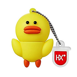 SBR USB Flash Drives,8GB / 16GB / 32GB / 64GB Waterproof Silicone USB 2.0 USB Flash Memory Stick Data Storage Pendrive Thumb Drives (64GB,Yellow Duck)
