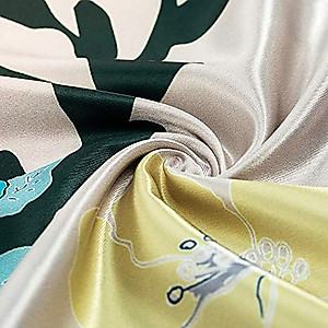 Neptten Satin Pillowcase for Hair and Skin. Wrinkle, Fade Resistant. Satin Pillowcases Standard Size Set of 2. Satin Pillow Cases for Women. Silky Floral Pillow Covers with Envelope Closure 20x26