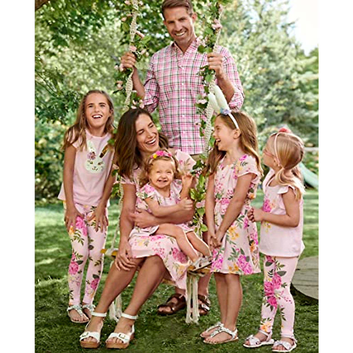 The Children's Place,Family Matching Dresses, Mommy and Me,Girls,Rose Floral,6-9 Monhs