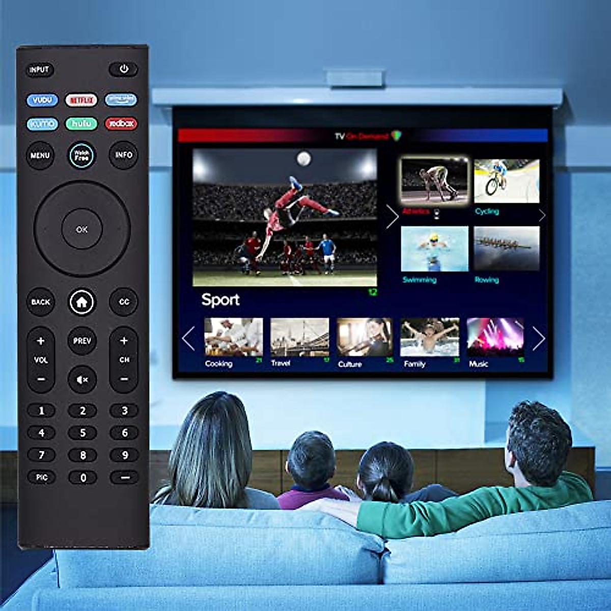 Universal Remote Control for Vizio Smart TV LED LCD HD 4K UHD HDR TV - No Setup Required
