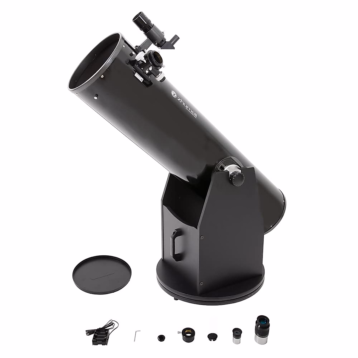 Zhumell – 10-inch Dobsonian Reflector Telescope – Large Aperture for Crisp, Bright Images – Solid Base Construction with Handle for Easy Transport – Ideal Astronomical Telescope