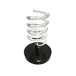 Spiral Hair Dryer Holder, Blow Dryer Holder, Desktop Hair Dryer Stand, Marble Plinth, Suitable for Bathroom, Living Room, Hair Salon (Color : Clear)