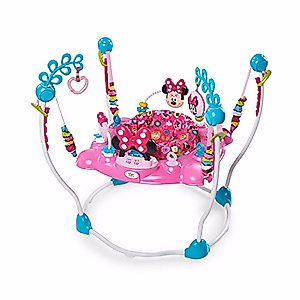 Bright Starts Disney Baby MINNIE MOUSE PeekABoo Activity Jumper with Lights and Melodies, Ages 6 months +