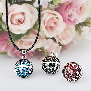 EUDORA Harmony Bola Moon Star Music Chime Ball Pendant Angel Caller Necklace for Pregnant Woman