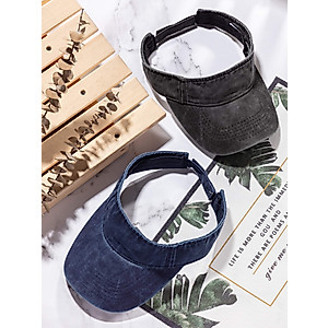 4 Pieces Sun Visor Sun Sports Adjustable Visor Sport Wear Athletic Visor Golf Hat for Men Women Multicoloured