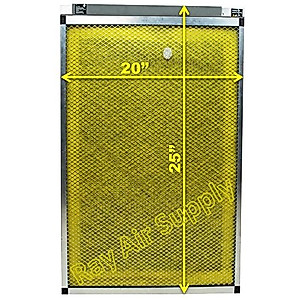 RAYAIR SUPPLY 20x25 Air Ranger Replacement Filter Pads 20X25 (3 Pack) Yellow