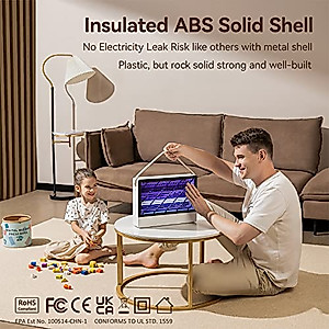 Quiet Hybrid Spectrum 20W Bug Zapper Fruit Fly Traps for Indoors Mosquito Zapper Electric Fly Zapper for Home Mosquito Repellent Moth Light Gnat Insect Killer with 2 Replacement Bulbs