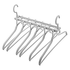 Tofficu Space Saver Hangers Hangers Space Saving Multifunctional Rotatable Plastic Clothes Rack Foldable Clothes Rack for Room Organization Hangers Space Saving