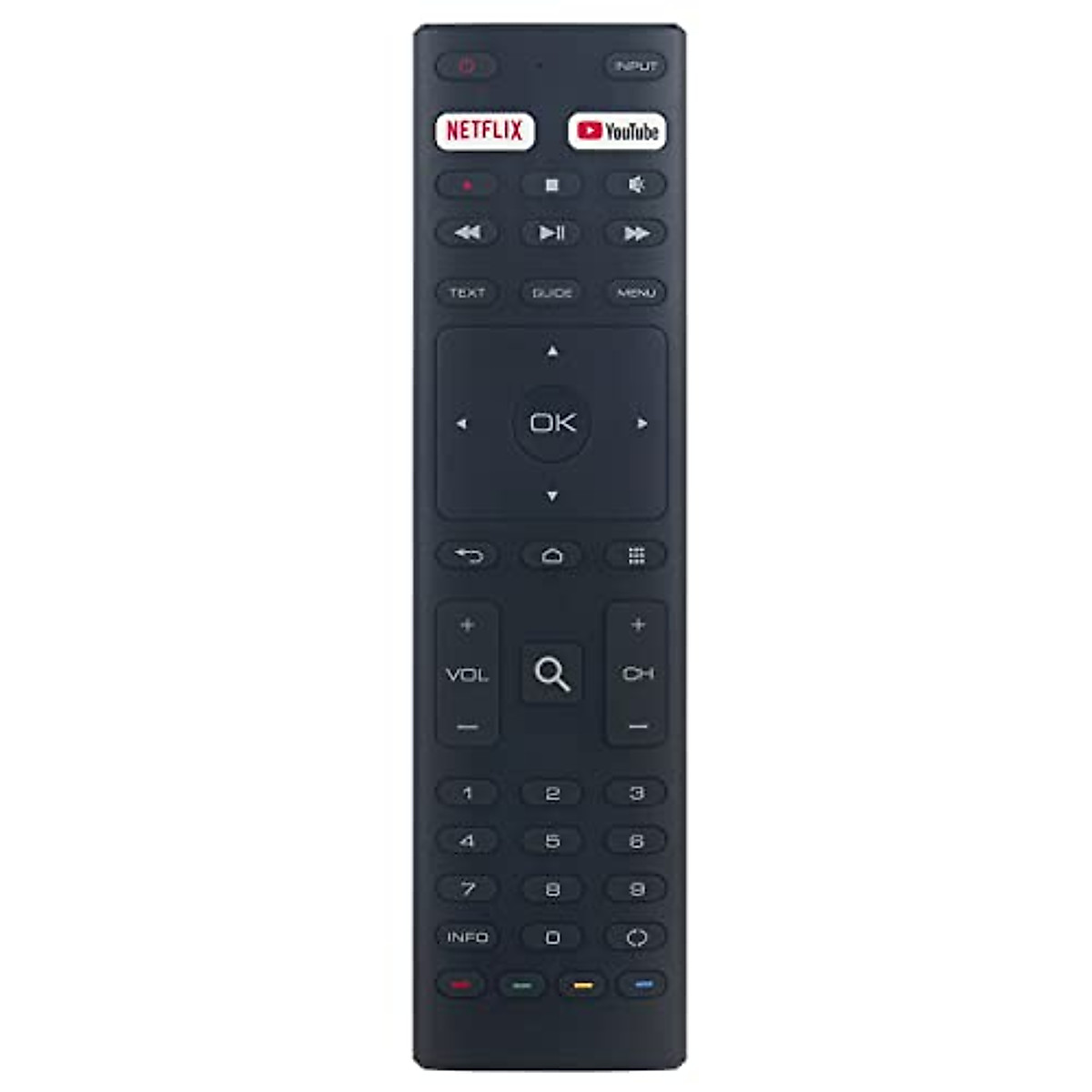 IR Remote Control Replacement operates for Konka Smart TV 55U55A 43U55A 65U55A 50U55A 75U55A 32H31A 55Q75A 65Q75A 40H33A 50Q75A 75Q75A