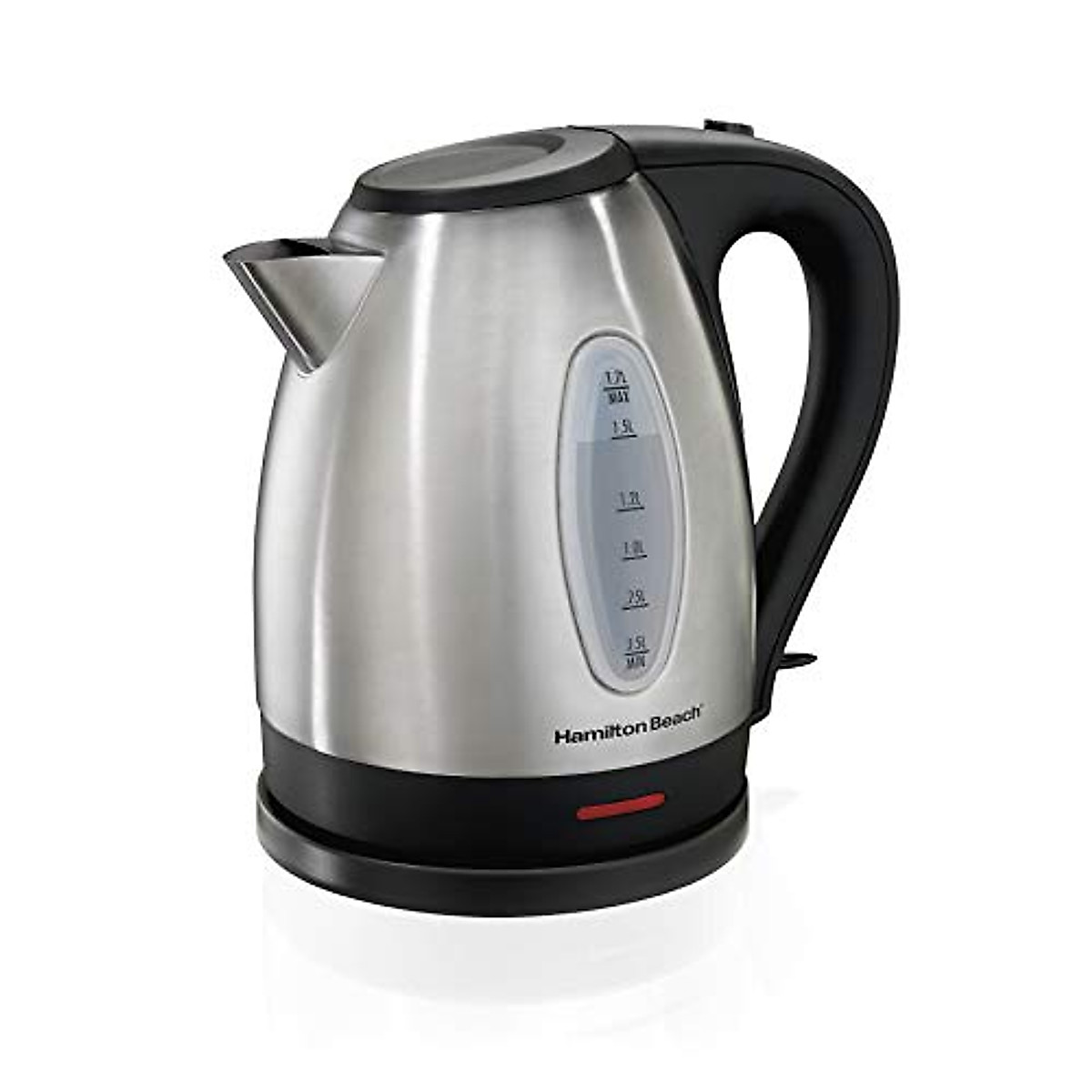 Hamilton Beach Electric Tea Kettle, Water Boiler & Heater, 1.7 L & 2 Slice Extra Wide Slot Toaster with Shade Selector, Toast Boost, Auto Shutoff, Black (22633)