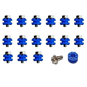 Akust Rubber Anti-Vibration Grommet Ring with #6-32 Screw (16PCS, Blue)