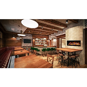 Amantii 72" Panorama Slim Indoor/Outdoor Electric Built-in Fireplace