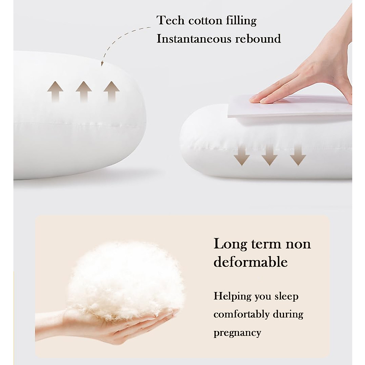 Echueuey Pregnancy Pillows,Pregnancy Pillows for Sleeping –Maternity Pillow, Side Sleeper Pregnancy Pillow,Pregnancy Wedge Pillows Green