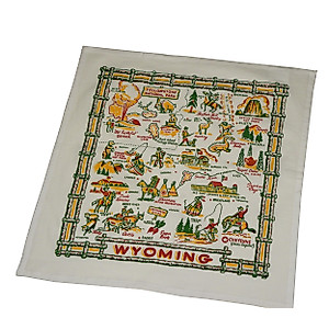 The Red & White Kitchen Co. Wyoming State Souvenir Dish Towel