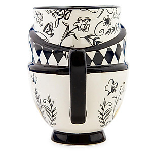 Disney Alice in Wonderland Monochrome Stacked Teacups Sculpted Ceramic Mug