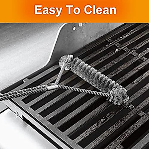 Hisencn 7635 15.3 inch Flavorizer Bars and 7637 17.5 inch Cooking Grates for Weber Spirit I & II 200 Series, Spirit E210, S210, E220, S220 with Front Control Knobs