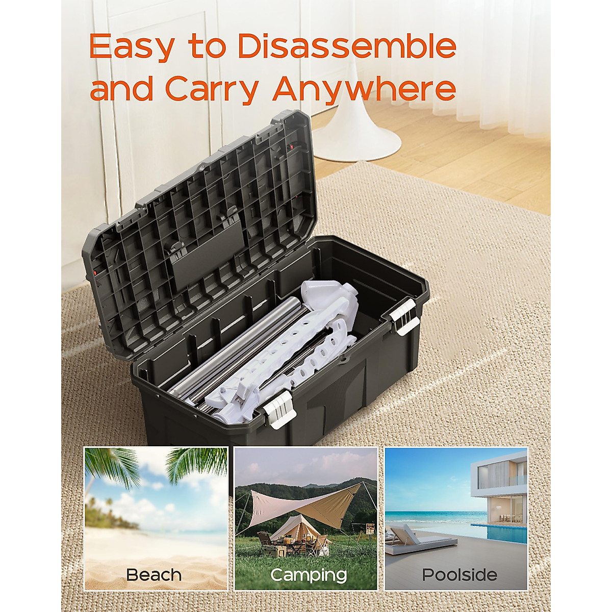 CASAMAYA Clothes Drying Rack Foldable, 74.8 inch 2 Tier Laundry Drying Rack with Rotating Clothes Rail for 54 Pieces of Clothes, Space Saving, Indoor, Stainless Steel, White and Silver CDR002W01