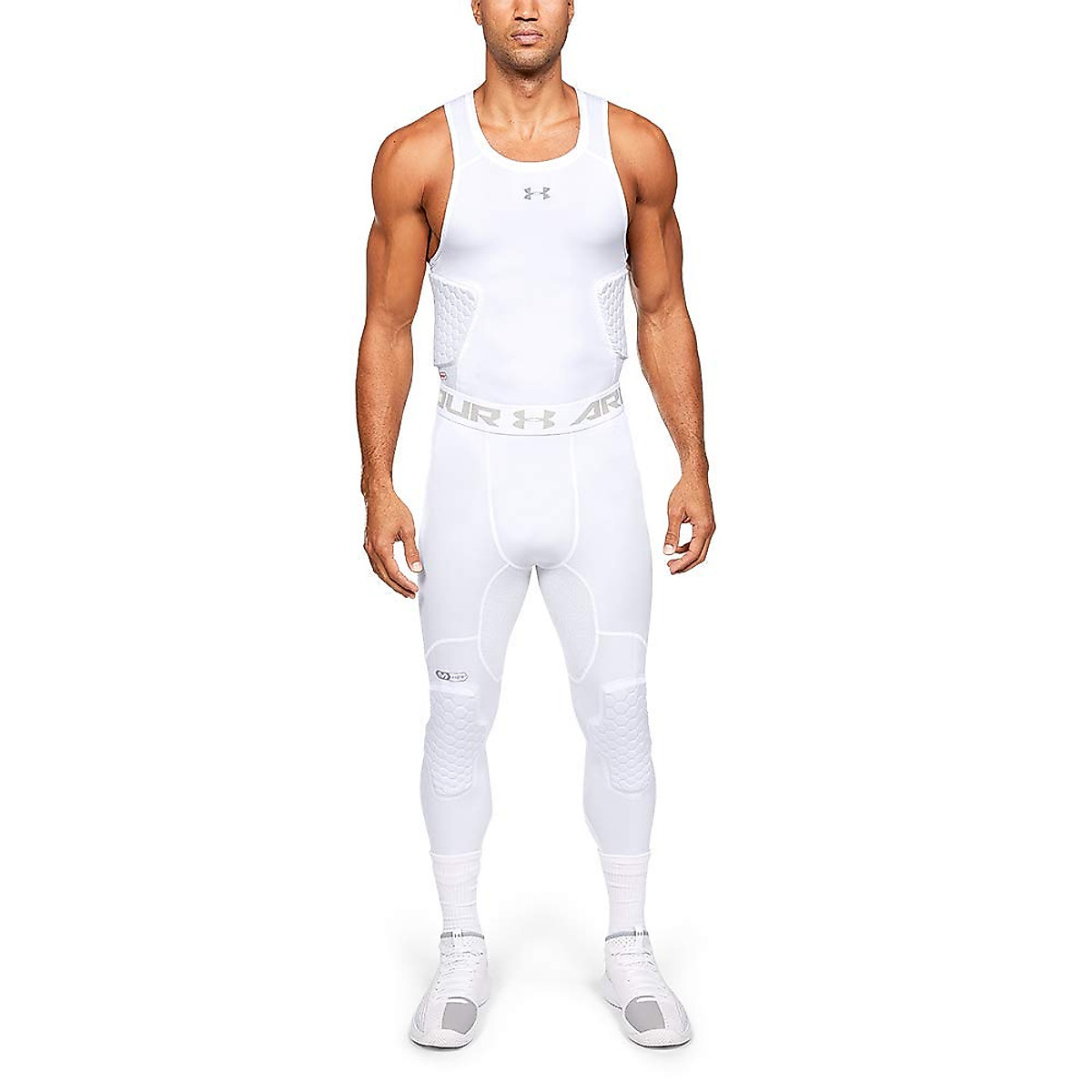 Under Armour Gameday Armour 2Pad 3/4 Tight Bball-WHT,LG