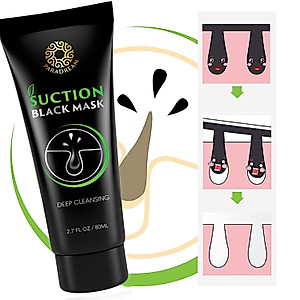 Blackhead Remover Mask, 80ML Purifying Peel Off Mask Remover Mask, Charcoal Face Mask for Deep Cleansing Blackheads