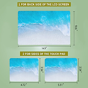 WINTOJO Laptop Skin Sticker Cover Decal,12 13 13.3 14 15 15.4 15.6 inch Laptop Notebook Vinyl Skin Sticker Cover Protector for Women Men, Reusable Decorative Waterproof Removable Beach (W-NEK-34)