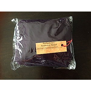 BTP! Thai Monk Buddha Cotton Sling Crossbody Messenger Bag Shlouder Purse Hippie Hobo Medium (Eggplant M5)