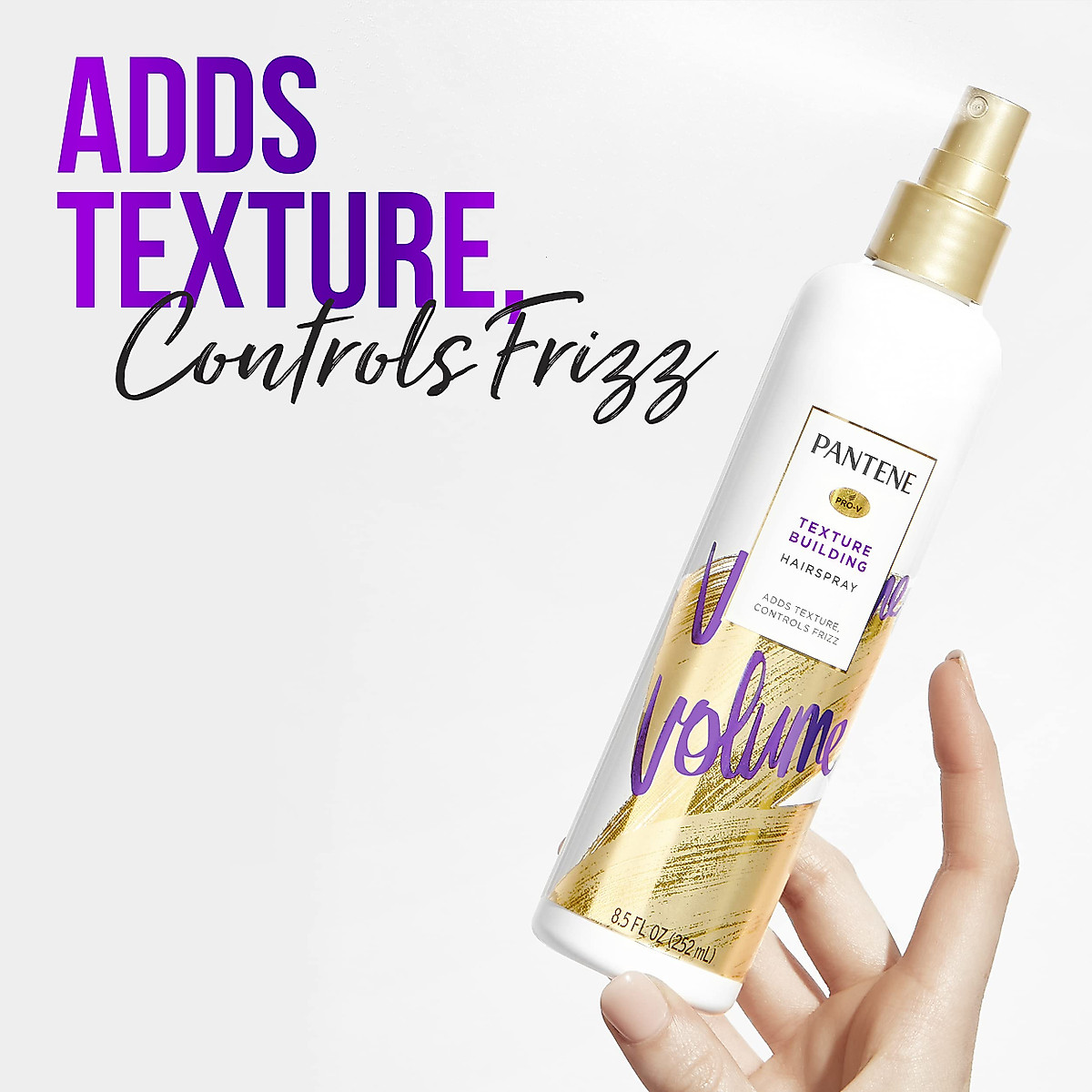 Pantene Hairspray Non-aerosol, Volume Lasting Hold, Pro-V, Body & Softness Texturizing, 8.5 fl oz, Triple Pack