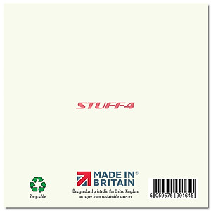 Stuff4 Beautiful 100th Birthday Cards for Women - Floral Watercolour Tulips Bouquet, 5.7 x 5.7 Inch, Blank Inside, Envelope Included, Forest Stewardship Council Certified