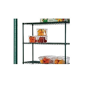 Commercial Epoxy Green Coated Wire Shelf Shelving Posts 74" - 4 Posts