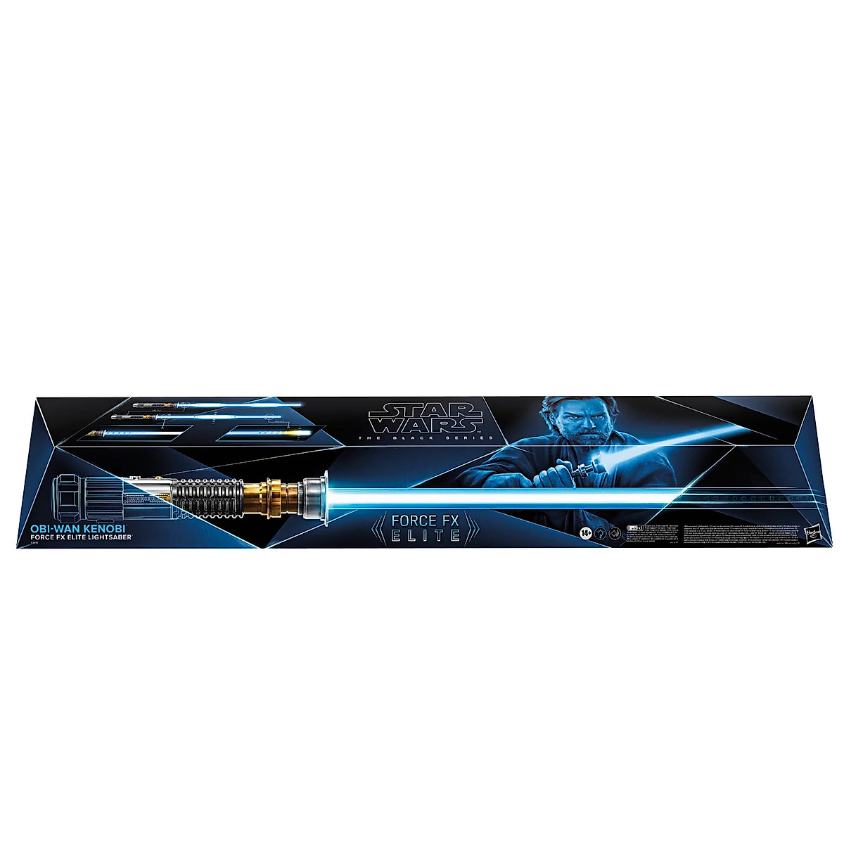 STAR WARS The Black Series OBI-Wan Kenobi Force FX Elite Lightsaber with Advanced LED and Sound Effects, Adult Collectible Roleplay Item, Multicolored (F3906)