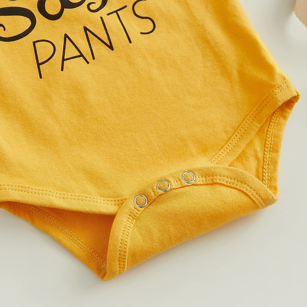 BeQeuewll Newborn Baby Girl Summer Outfits Letter Short Sleeve Bodysuit Romper Tops Floral Shorts Pants 3 piece Clothes (A Orange, 3-6 Months)