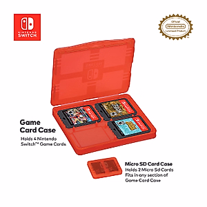 Game Traveler Nintendo Switch Lite Case - Switch Lite Carrying Case for Switch Lite, Hard Travel Case, Adjustable Viewing Stand, Bonus Game Case & Deluxe Carry Handle, Licensed Nintendo Game case
