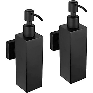 Bottles for Bathroom Toilet Kitchen 2 PCS 200ml Foaming Soap Dispensers Empty Stainless Steel Liquid Soap Pump Bottles for Soap Holder