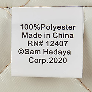 Homewear 8-Piece Hudson Damask China Storage Container Set, Tan,Beige