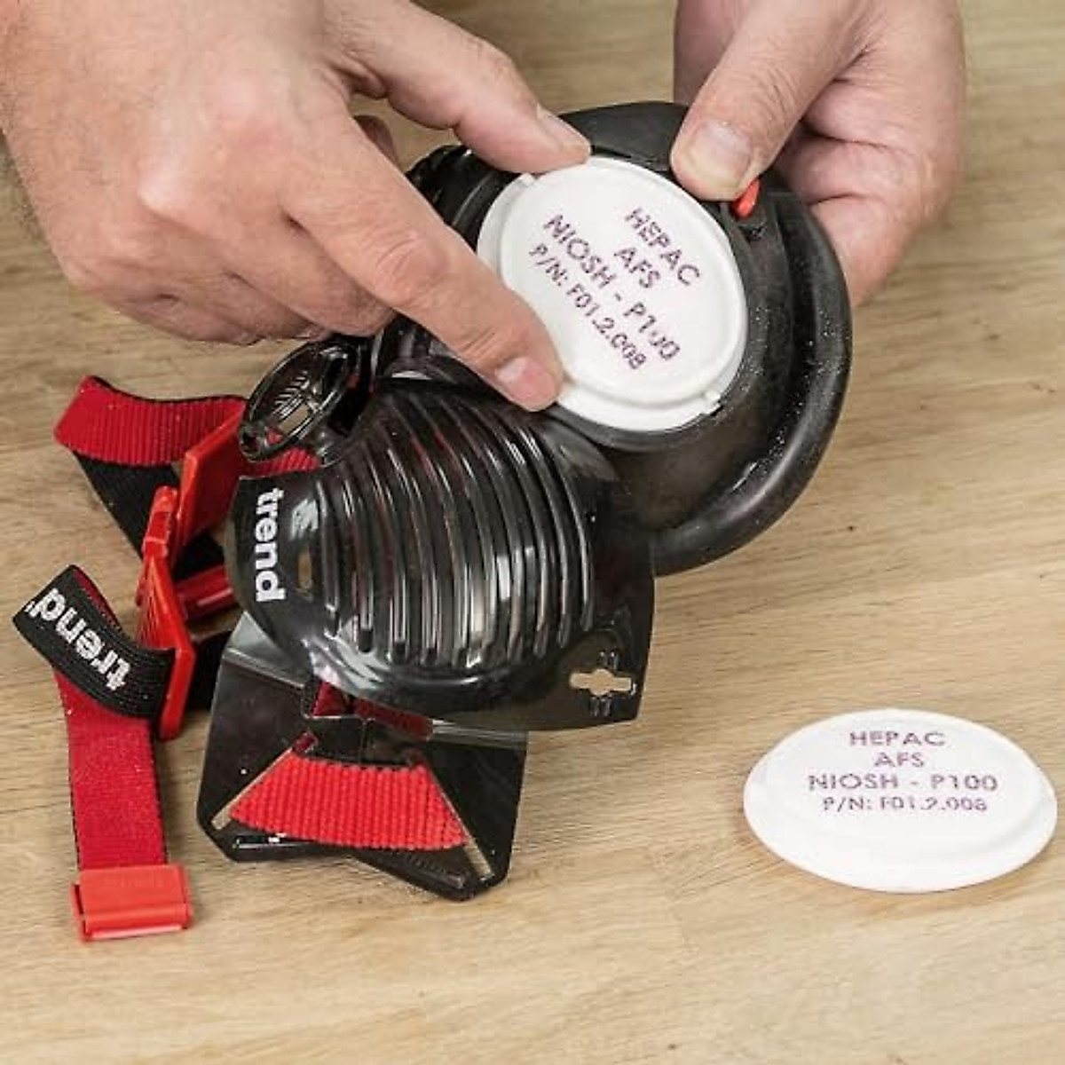 Trend Replacement P100 Filters (5 x 1 Pair) for The Trend Air Stealth Half Mask, HEPAC Filtration, NIOSH P100, APF10 x WEL, STEALTH/4/5