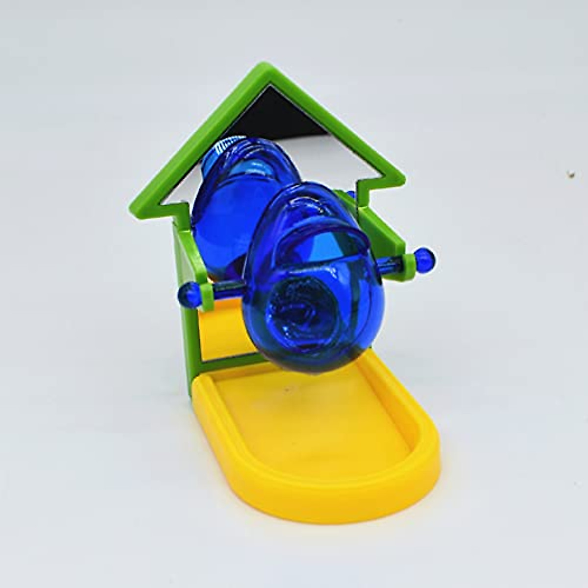 balacoo Parrot Food Feeder Plastic Bird Food Dispenser Fixable Parrot Food Bowl Feeding Coop Cup Bird Intelligence Training Interactive Toy for Parakeet Conure Cockatiel Random Color