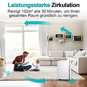 Alen BreatheSmart Classic H13 HEPA Air Purifier, Air Purifiers For Home Large Room w/ 1100 SqFt Coverage, Medical-Grade Air Cleaner for Smoke & Chemical, up to 12 Mos. Filter Life, Brushed Stainless