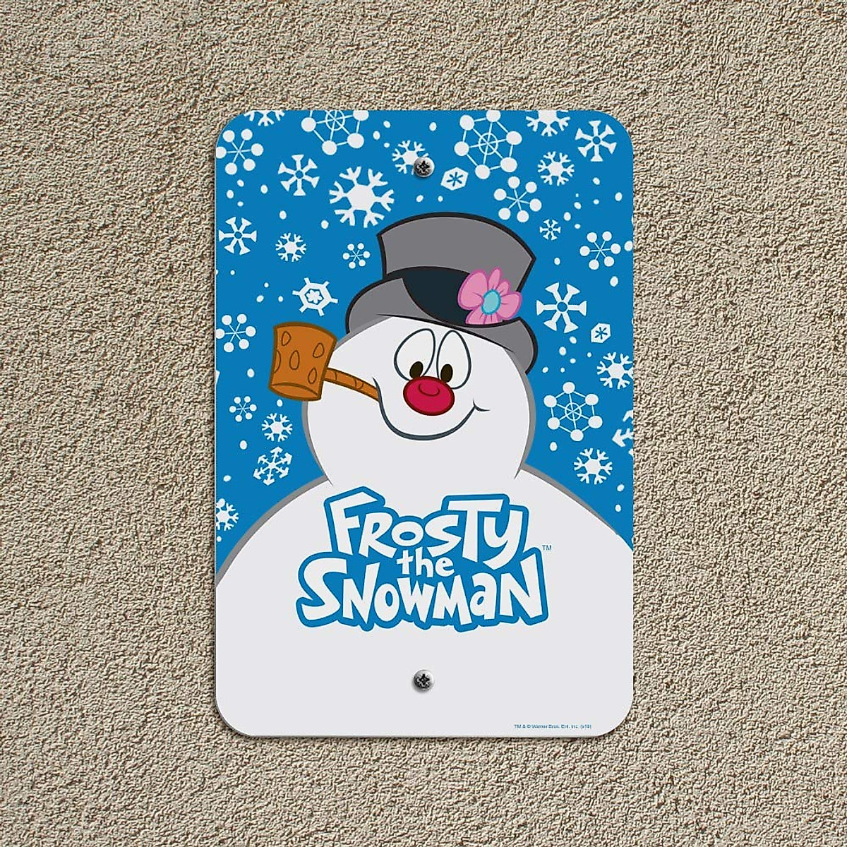 Frosty the Snowman Snowing Home Business Office Sign