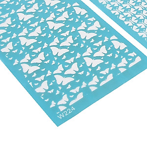 Screen Printing Kit, Reusable DIY Practical Skill Exercises Build Imagination Polymer Clay Silk Screen Stencils for Home Decoration (201, 207, 224)